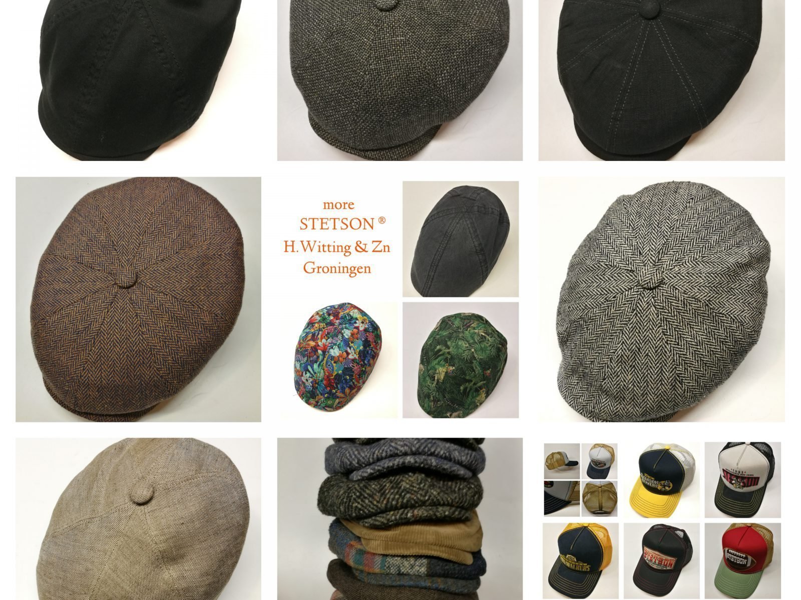 Herenpetten en herencaps – H. Witting en Zoon Hoedenwinkel Groningen